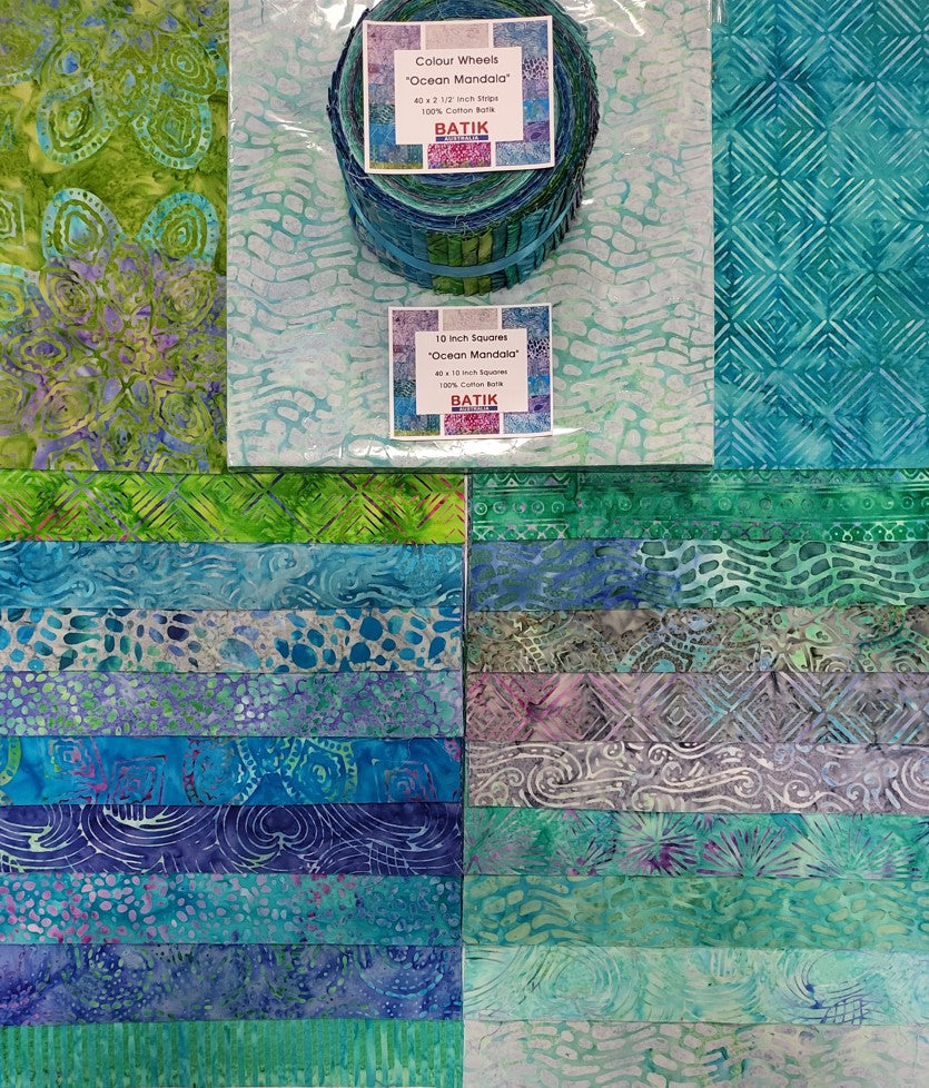 Ocean Mandala Colour Wheel (Jelly Roll) – The Crafters Cottage NSW